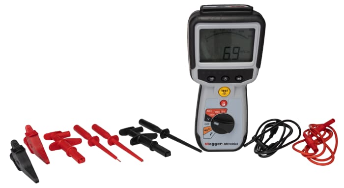 1004-731 Megger | Megger MIT400 2 İzolasyon Direnci Test Cihazı, CAT IV ...