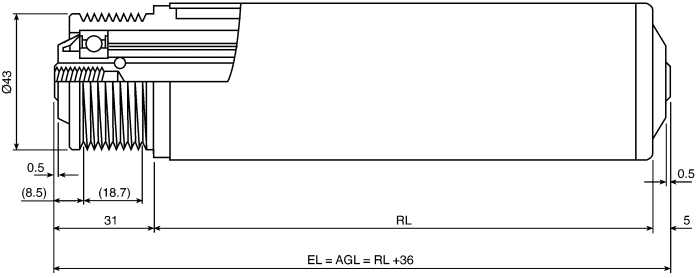 35PAJAAN7X Interroll | Interroll M8 Poly V Roller Drive, 50mm x 425mm ...