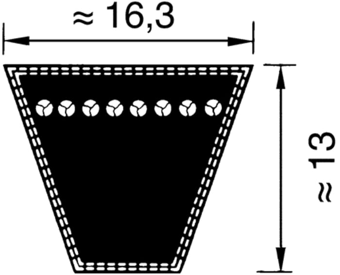 SPB 1850 OPTIBELT | OPTIBELT Drive Belt, belt section SPB, 1850mm ...