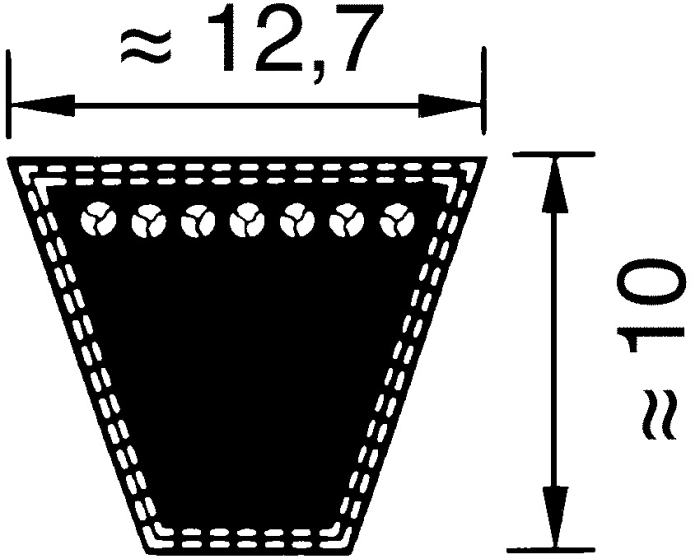 SPA 2800 OPTIBELT | OPTIBELT Drive Belt, belt section SPA, 2800mm Length | 144-8902 | RS
