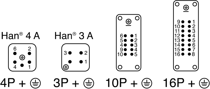 09200042611 HARTING | HARTING Heavy Duty Power Connector Insert, 10A ...