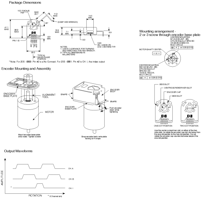 HEDS-5500#A06 Broadcom | Broadcom 5V dc Optical Encoder with a 1/4 in Hollow Shaft | 205-6869 ...