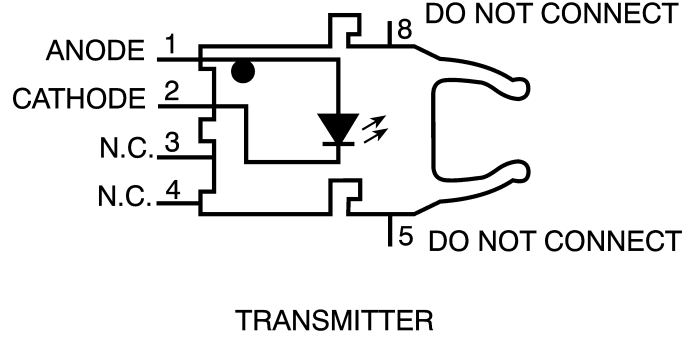 HFBR-1521Z Broadcom | Broadcom HFBR-1521Z, 5MBd Fibre Optic Transmitter 660nm, Round, 18.8 x 12. ...
