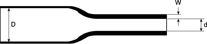 DR-25-3/8-0-SP TE Connectivity | TE Connectivity Heat Shrink Tubing, Black 9.5mm Sleeve Dia. x ...