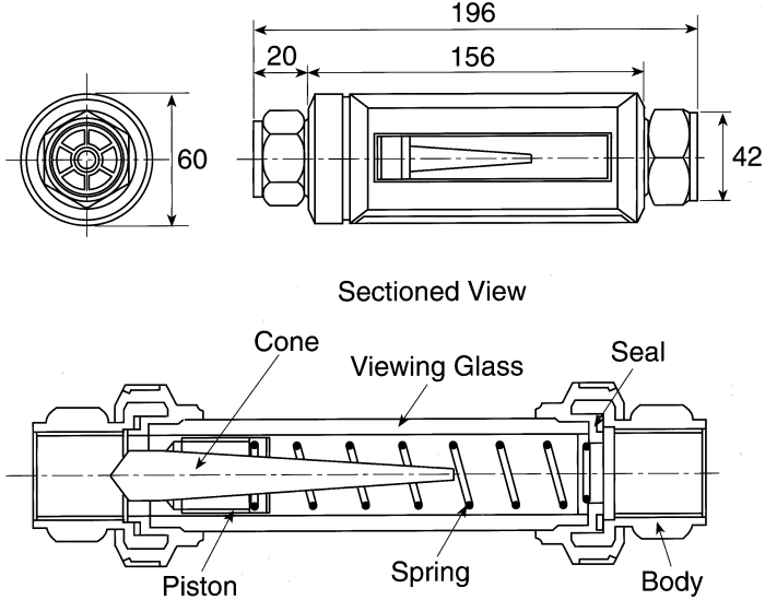 EF.7731111291 Parker | Parker Easiflow Series Variable Area Flow Meter ...