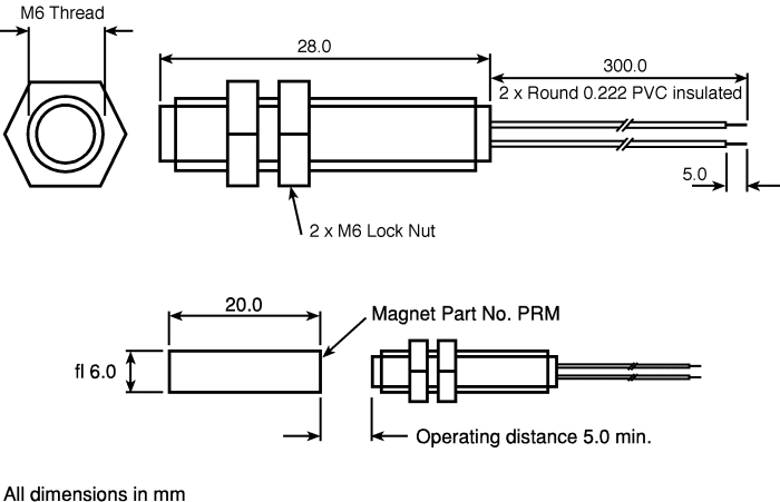 S1476 Assemtech | Assemtech Cylindrical Reed Switch, NO, 400V, 1A | 361 ...