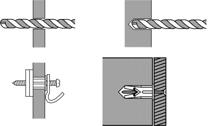 RS PRO | RS PRO White Plastic Spring Toggle Fixings, 8mm fixing hole ...