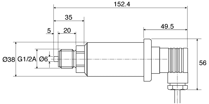 14X1FA1GV1 Vega | Vega Vegabar 14 Series Pressure Sensor, 0bar Min ...
