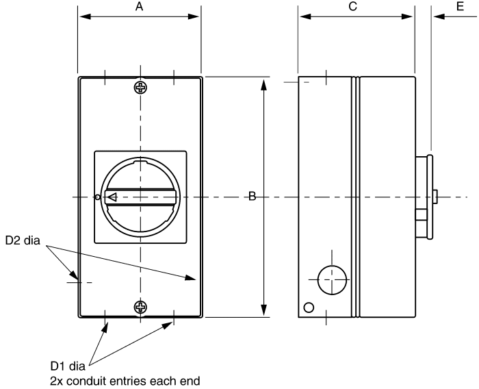 KG20.T203/GBA283.*KS1V Kraus & Naimer | Kraus & Naimer 3P Pole Isolator ...