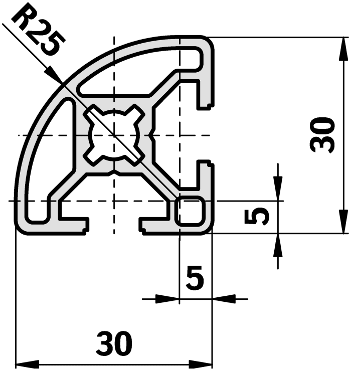 3842992896/2000 Bosch Rexroth | Perfil Bosch Rexroth de Aluminio ...