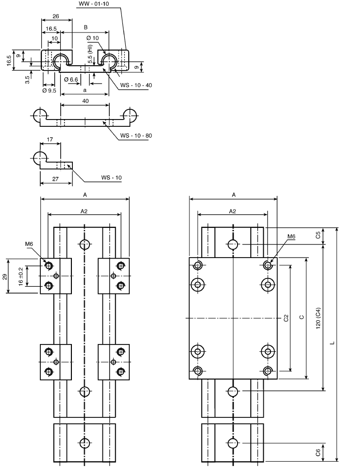 WS-10-40-600 Igus | Igus W Series, WS-10-40-600, Linear Guide Rail 40 ...