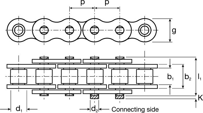 Roller Chain Size Chart With Dimensions, 57% OFF