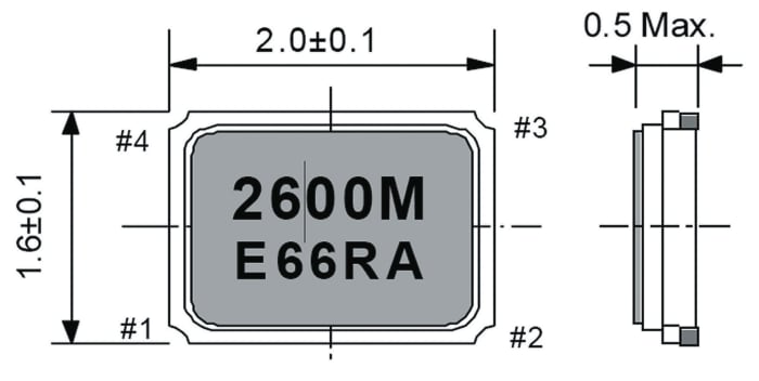 Q22FA1280002512 Epson | Epson 32MHz Crystal ±10ppm SMD 4-Pin 2 x 1.6 x ...