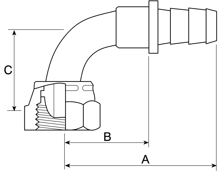 3B282-8-8 Parker | Parker 82 Series Elbow Threaded Adaptor, G 1/2 ...
