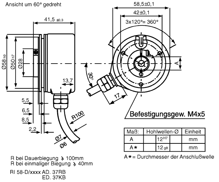 0532219 Hengstler | Hengstler RI58-D Series Incremental Incremental ... 0532219 Hengstler | Hengstler RI58-D Series Incremental Incremental ...