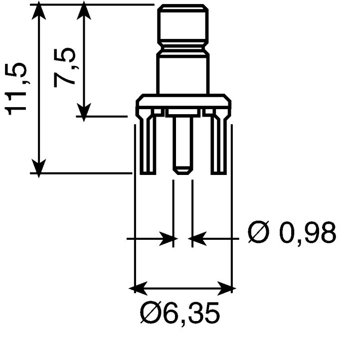 R114665000W Radiall | Radiall, Jack Through Hole SMB Connector, 50Ω ...