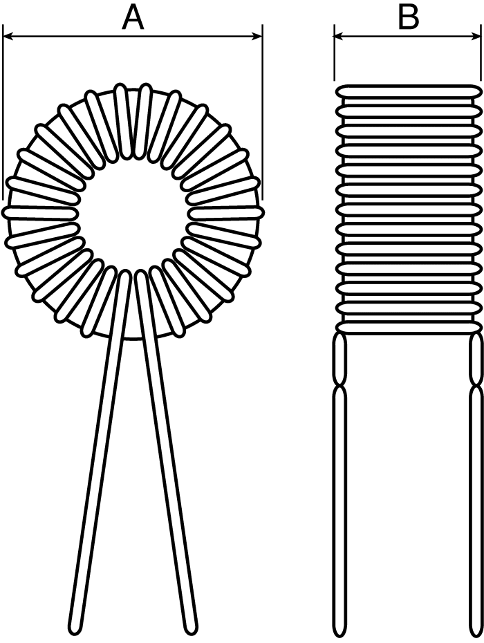 744133 Wurth Elektronik | Inductor torico Wurth Elektronik, 75 μH ...