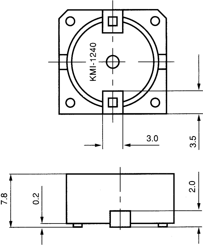RS PRO | RS PRO 83dB SMD Continuous Internal Buzzer, 16.9 x 16.9 x 7 ...