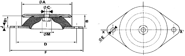 53364145 Paulstra Hutchinson | Paulstra Hutchinson Round M6 Anti ...