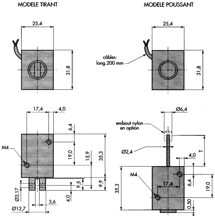8.M13 02 52 24 VCC 100% Mecalectro | Mecalectro Linear Solenoid, 24 V ...