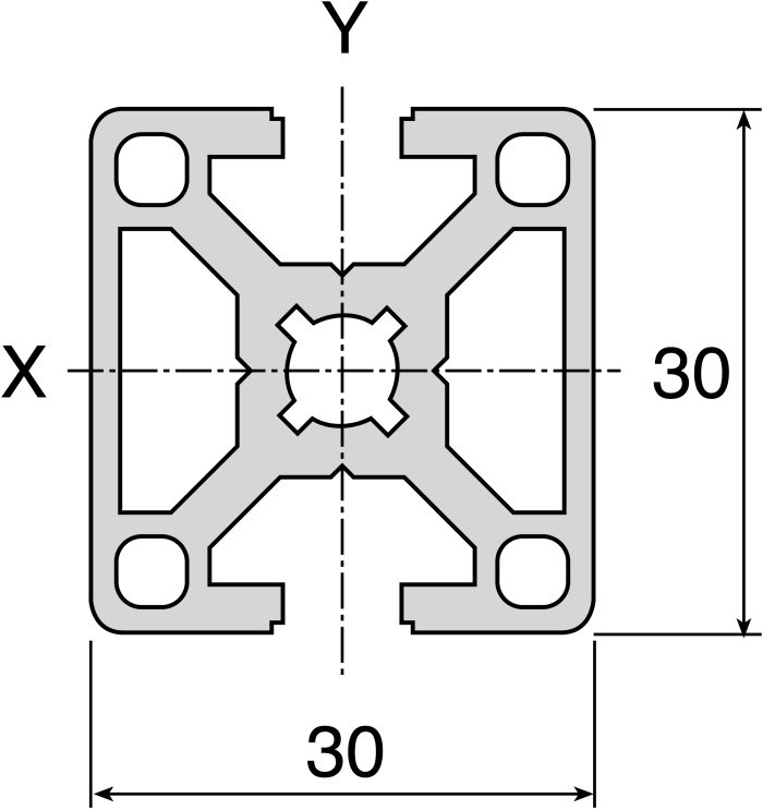 3842992399/2000 Bosch Rexroth | Perfil de Aluminio Plateado, perfil de ...