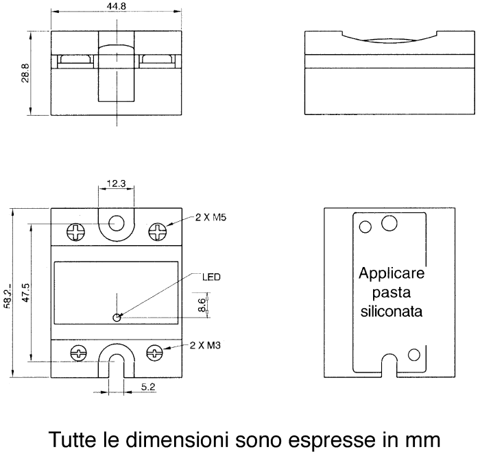 RM1A48D100 Carlo Gavazzi | Carlo Gavazzi Solid State Relay, 100 A rms ...