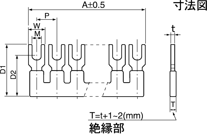 BB10-10 Toyogiken | Toyogiken BB Series Jumper Bar for Use with DIN Rail Terminal Blocks | 391 ...