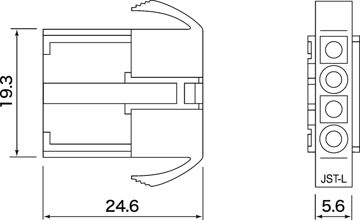 ELR-03V JST | JST, EL Female Connector Housing, 3 Way, 1 Row | 490-6306 | RS