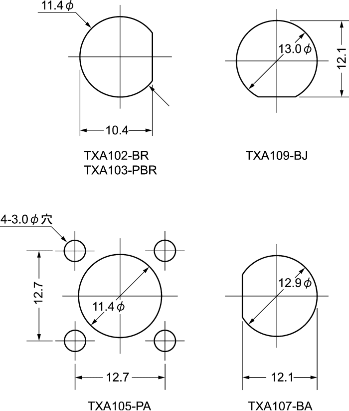 TXA104-P Tajimi Electronics | Tajimi Electronics TXA Series Cable Male ...