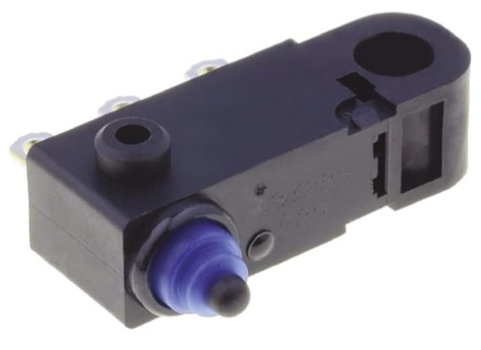 D2HW-C201H Omron | Omron Pin Plunger Micro Switch, Solder Terminal, 2 A ...