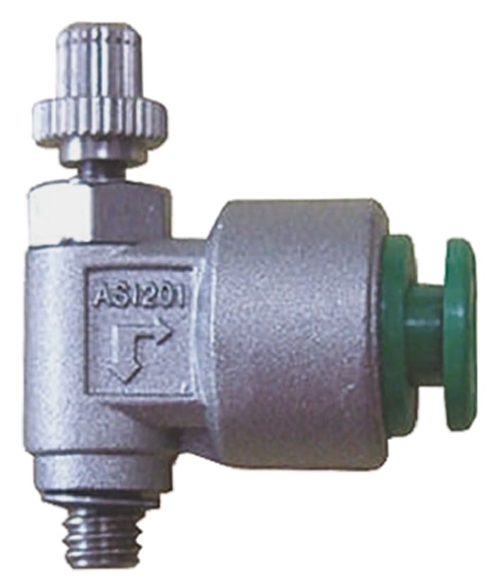 AS2201-01-F06S SMC | Regulador de caudal SMC AS2201-01-F06S, Macho R 1/ ... AS2201-01-F06S SMC | Regulador de caudal SMC AS2201-01-F06S, Macho R 1/ ...