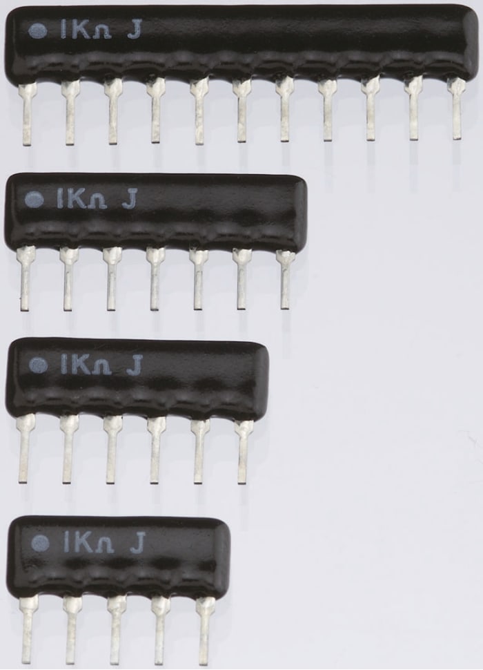 RKC4BD103J KOA | KOA, RKC 10kΩ ±5% Bussed Resistor Array, 4 Resistors ...