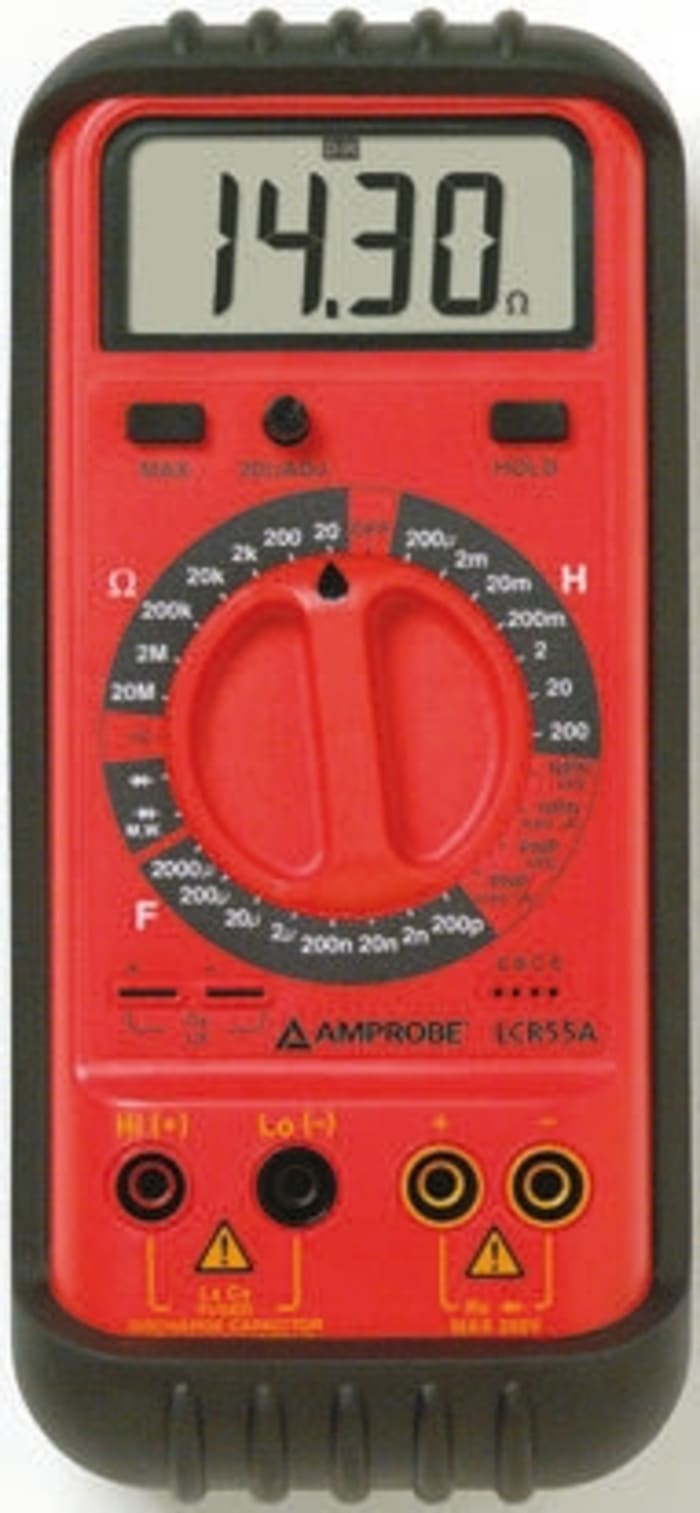 LCR55A Amprobe | Amprobe LCR55A Handheld LCR Meter 2 mF, 20 mΩ, 200 h ...