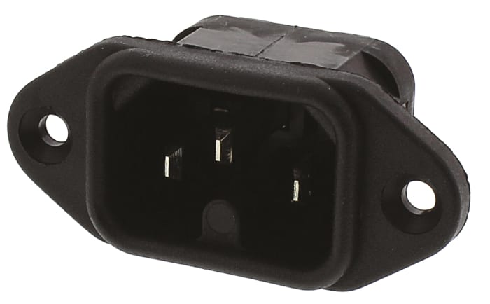 PX0590/63 Bulgin | Bulgin C16 Flange Mount IEC Connector Male, 10A, 250 ...