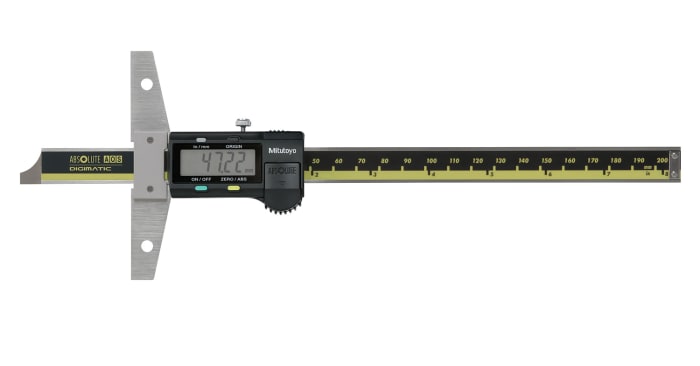 571 212 30 Mitutoyo Mitutoyo 571 212 30 200mm Imperial Metric Depth Gauge Stainless Steel 734 157 RS Components