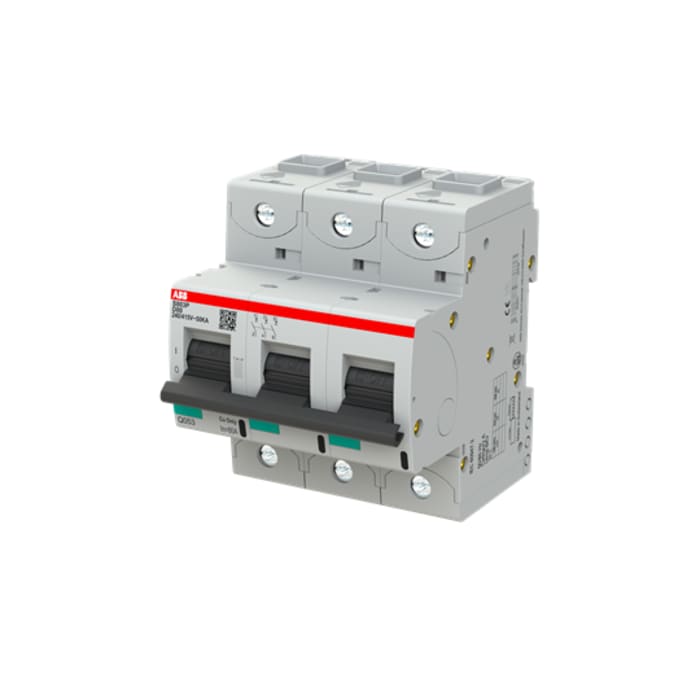 2CCG001244R0001 ABB | Interruptor automático 3P, 80A, Curva Tipo D, Poder de corte 50 kA S803P ...