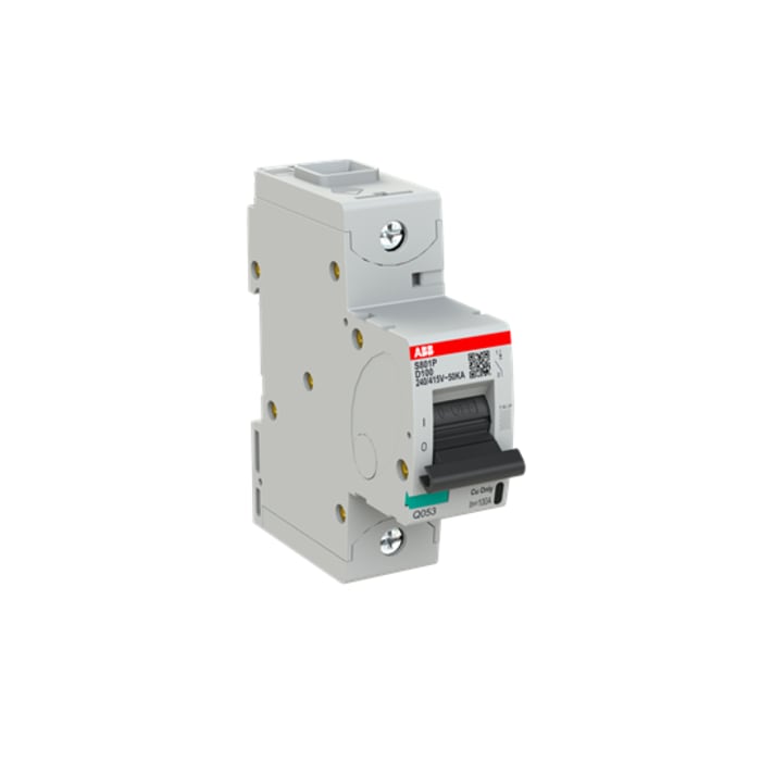 2CCG001239R0001 ABB | Interruptor automático 1P, 100A, Curva Tipo D, Poder de corte 36 kA S801P ...