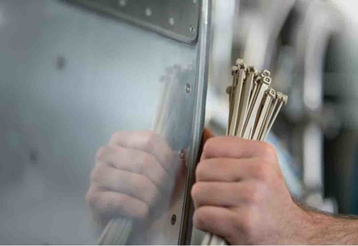 118-00032 PT2A-PEEK-BGE HellermannTyton | HellermannTyton Cable Tie, 145mm x 3.4 mm, Grey PEEK ...