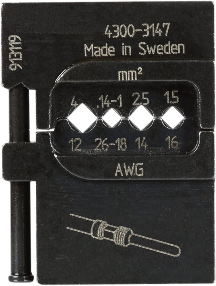 RS PRO | RS PRO Crimp Die, Coaxial Type Crimp Tool | 485-909 | RS