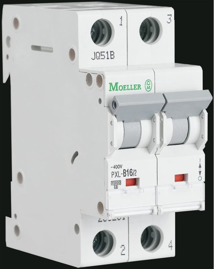 236238 PXL-B40/2 Eaton | Eaton xPole PXL, S200 MCB, 2P, 40A Curve B, 400V AC, 48V DC, 10 kA ...