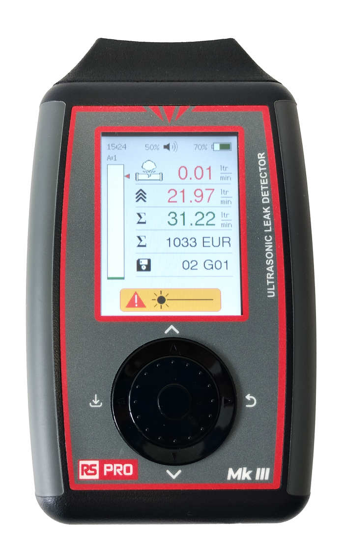 RS PRO | RS PRO Ultrasonic Leak Detector TFT Display, 2.8 in Display ...