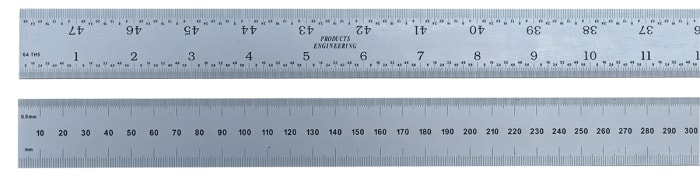 RS PRO | RS PRO 1.2m Steel Imperial, Metric Ruler | 111-5887 | RS