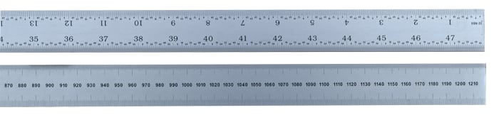 RS PRO | RS PRO 1.2m Steel Imperial, Metric Ruler | 111-5887 | RS