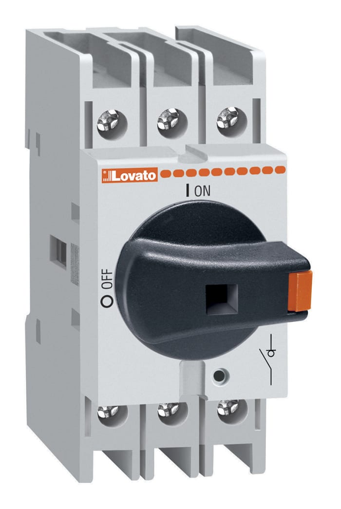 GA063SA Lovato | Lovato 3P Pole Din Rail, Screw Mount Switch ...
