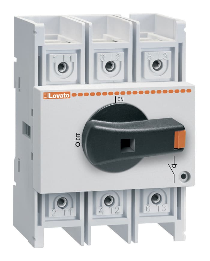 GA125A Lovato | Lovato 3P Pole Isolator Switch - 125A Maximum Current ...