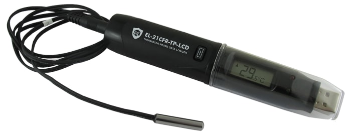 EL-21CFR-TP-LCD Lascar | Lascar Temperature Data Logger, USB, Battery ... EL-21CFR-TP-LCD Lascar | Lascar Temperature Data Logger, USB, Battery ...
