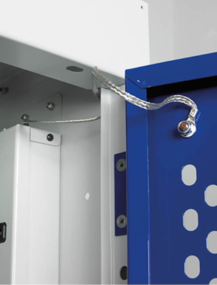 RS PRO | RS PRO 8 Door Vented Mild Steel Blue Locker, 1800 mm x 300 mm ...