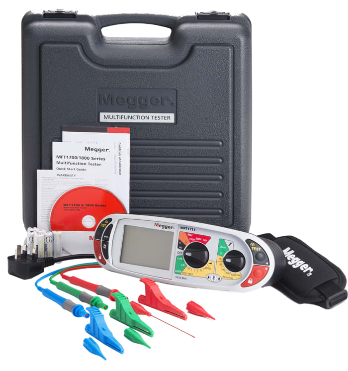 1008-121 Megger | Megger MFT1711 Multifunction Tester, 250V , Earth ...
