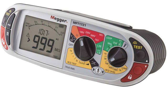 1008-123 Megger | Megger MFT1721 Multifunction Tester, 100V , Earth ...
