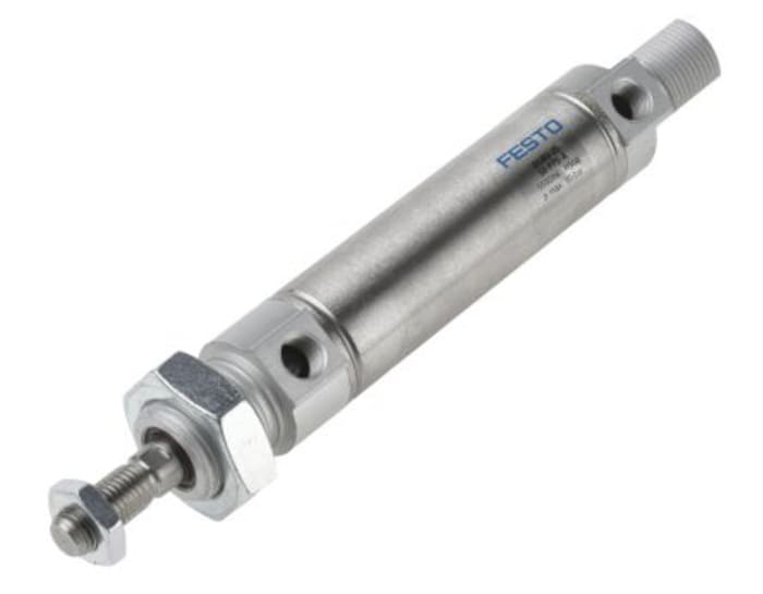 DSNU-25-50-PPV-A Festo | Festo Pneumatic Cylinder 25mm Bore, 50mm Stroke, DSNU Series, Double ...